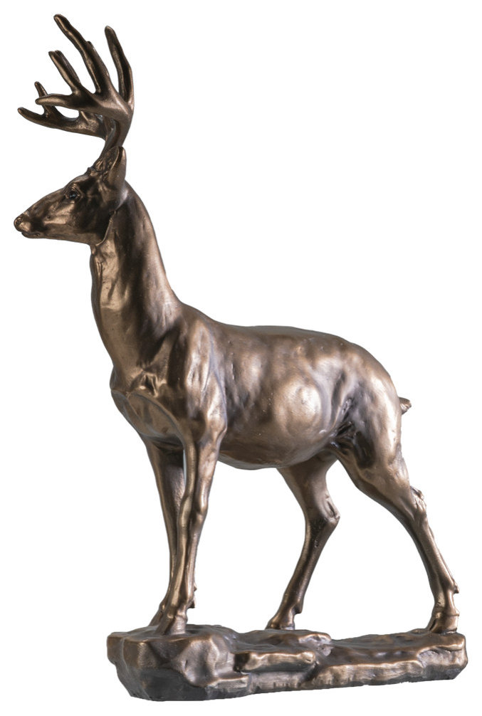 Stag Statue - Rustic - Decorative Objects And Figurines - by Pacific ...