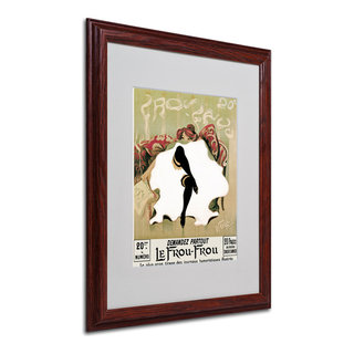 'Le Frou Frou' Matted Framed Canvas Art, 16" x 20" - Traditional ...