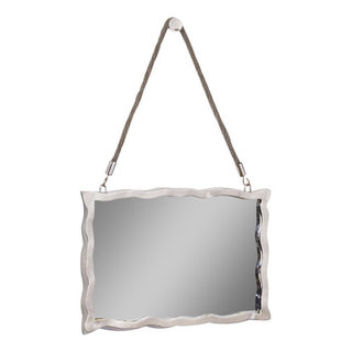 Squiggly Mirror, 23" L x 2" W x 16" H _ Comes with approx. 20" of ...