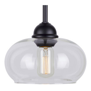 Forte Lighting 2732-01 Cameron 9"W Mini Pendant - Transitional ...