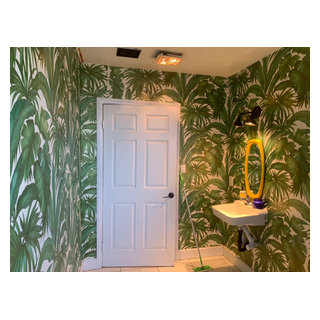 Bathroom - Versace Vinyl Wallpaper - Los Angeles - by Gioze ...