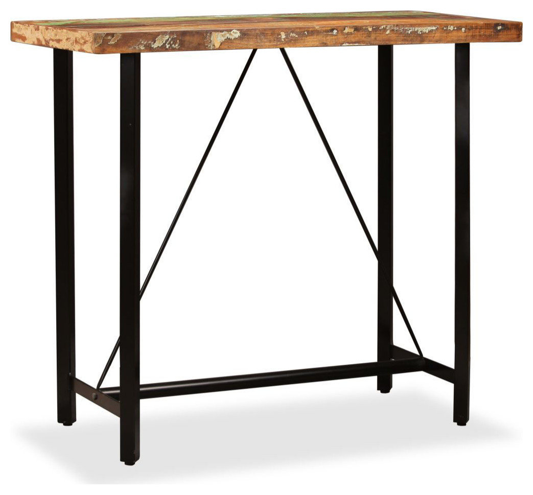 Wooden Bar Set 5pc - Industrial - Indoor Pub And Bistro Sets - by ...