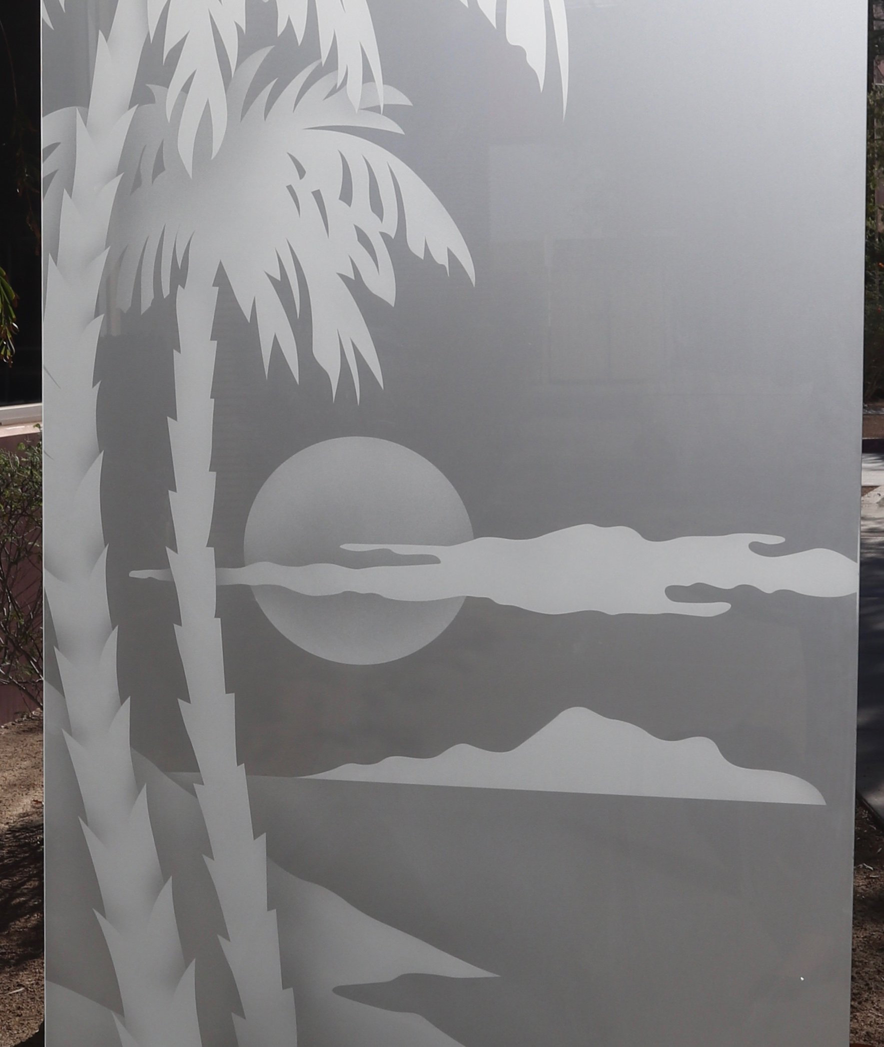 Front Door - Palm Sunset - Fiberglass Smooth - 30" x 80" - Book/Slab ...
