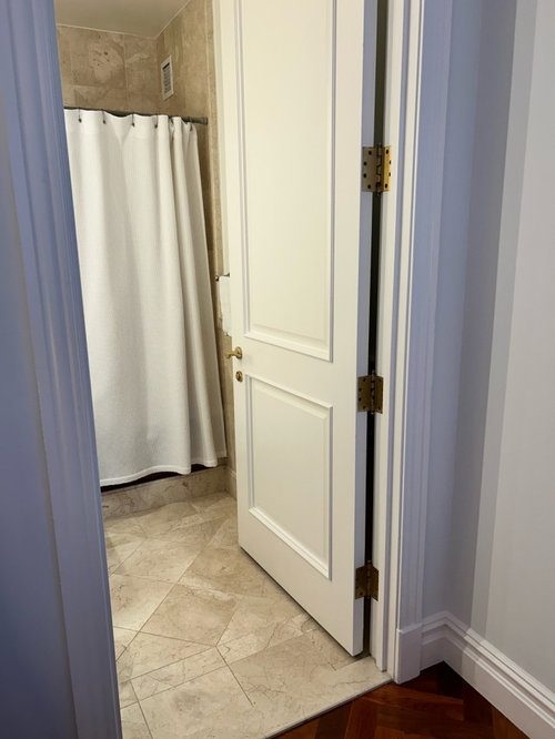 Changing bathroom door