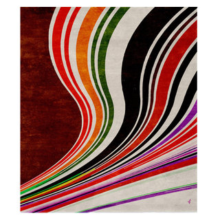 Swirls E Wool Signature Rug, 6' Round - Contemporary - Area Rugs - by ...