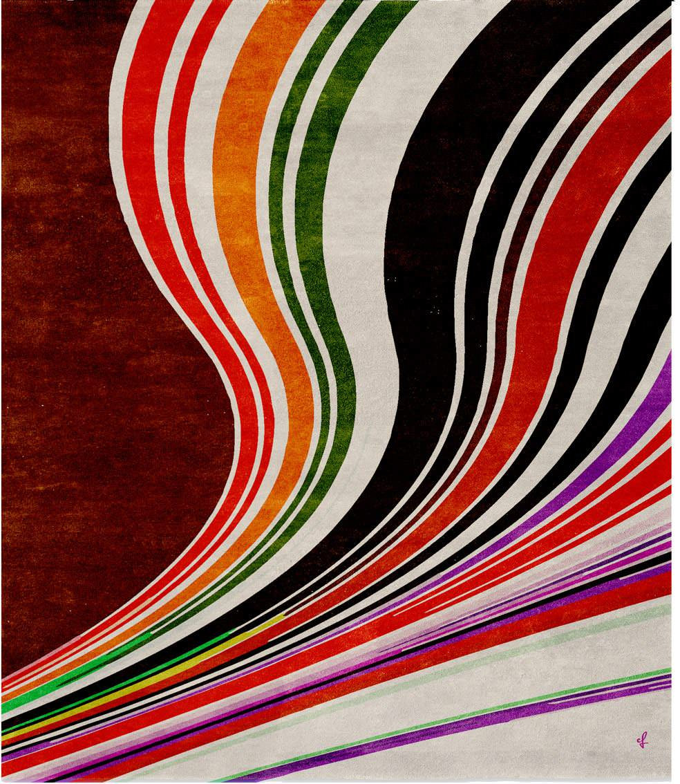 Swirls E Wool Signature Rug, 6' Round - Contemporary - Area Rugs - by ...