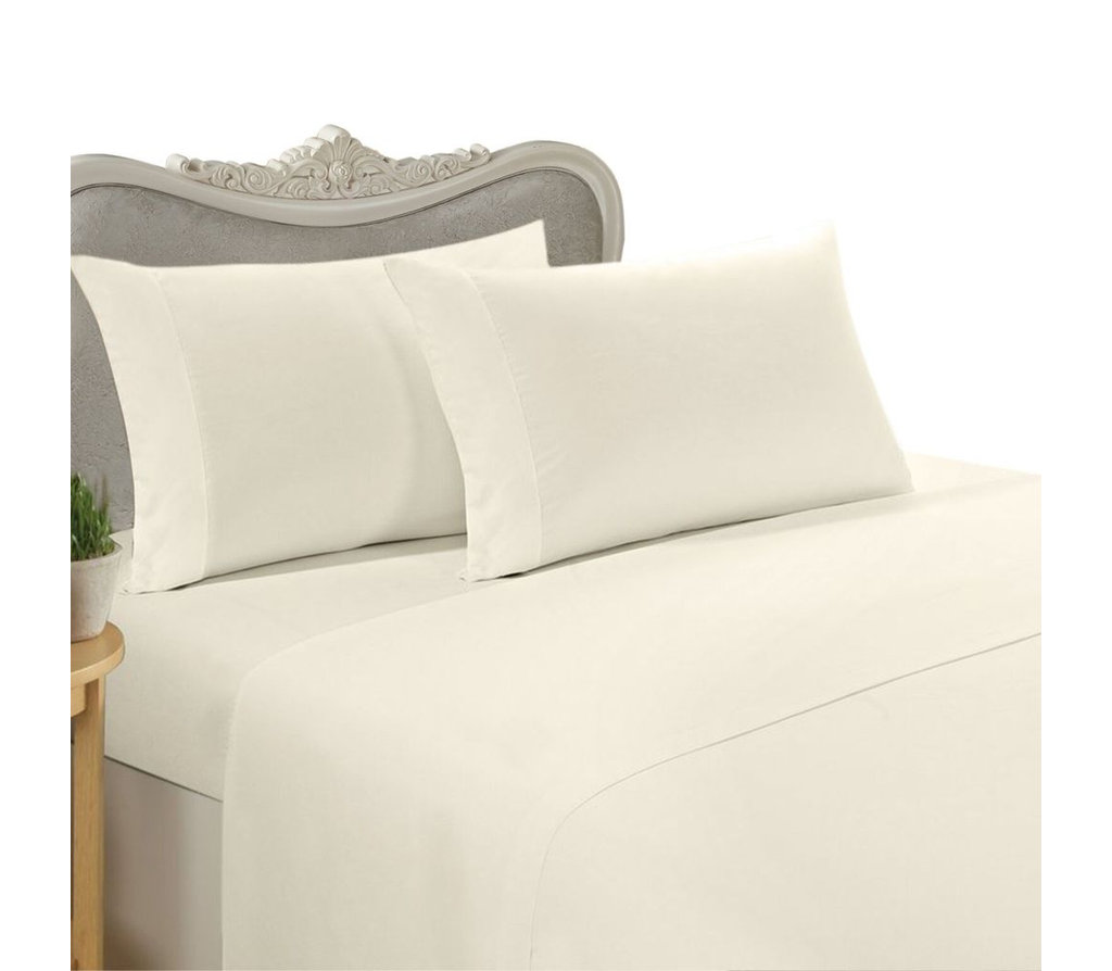 Ivory Full 3-Piece Bed Duvet Set, Full - Contemporary - Duvet Covers ...