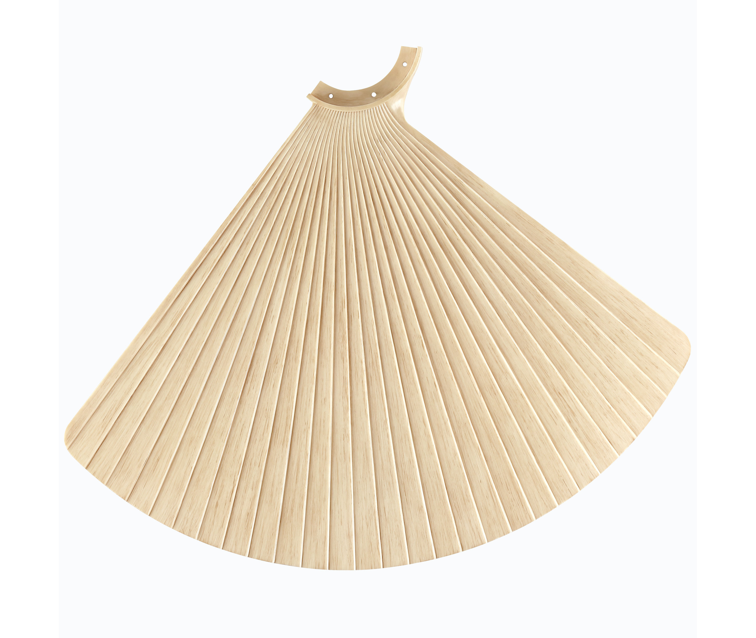 TriAire 52" Indoor/Outdoor Pleated Ceiling Fan Blade Set of 3 Natural ...
