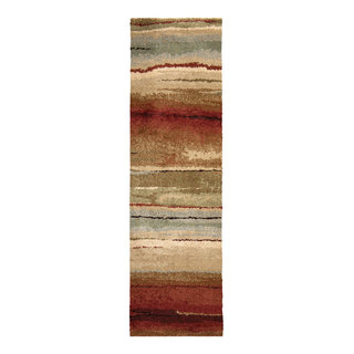 Orian Wild Weave Dusk to Dawn Shag Area Rug, 2'3"x8'0" - Contemporary ...