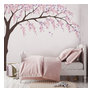 Weeping Willow Tree Decal With Cherry Blossoms - Contemporary - Wall ...