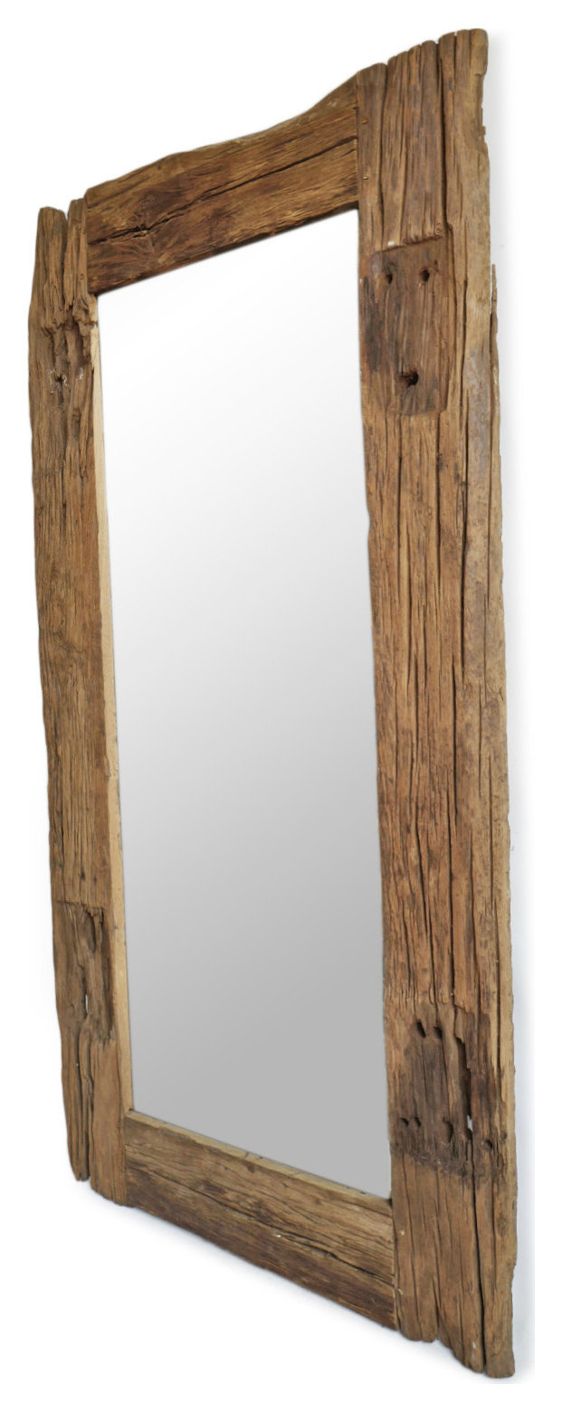 Rustic Railroad Wood Mirror - Rustic - Wall Mirrors - by Design Mix ...