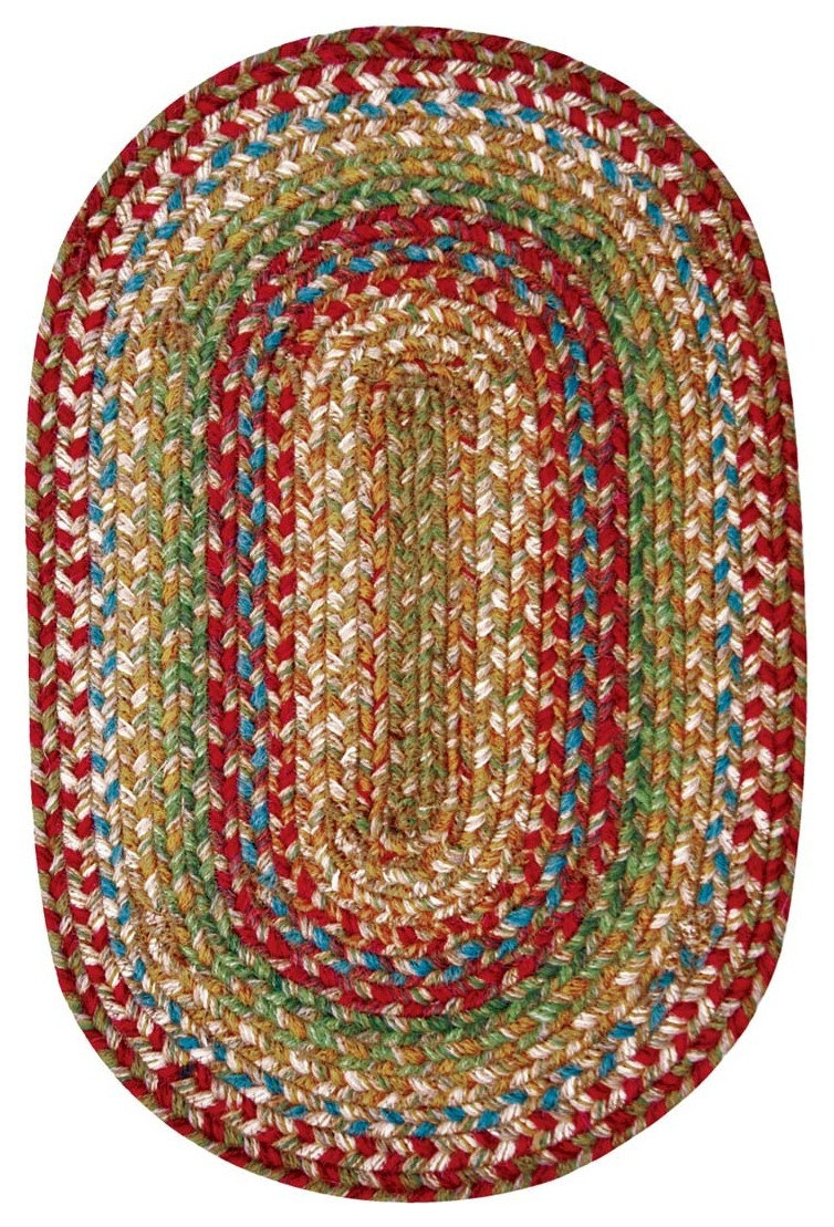 Homespice Decor Azalea Jute Braided Rug (Oval), 20" x 30 ...