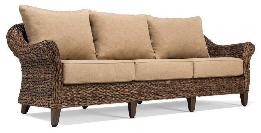 Cayman Sofa, Heritage Brown - Tropical - Outdoor Sofas - by Winston ...