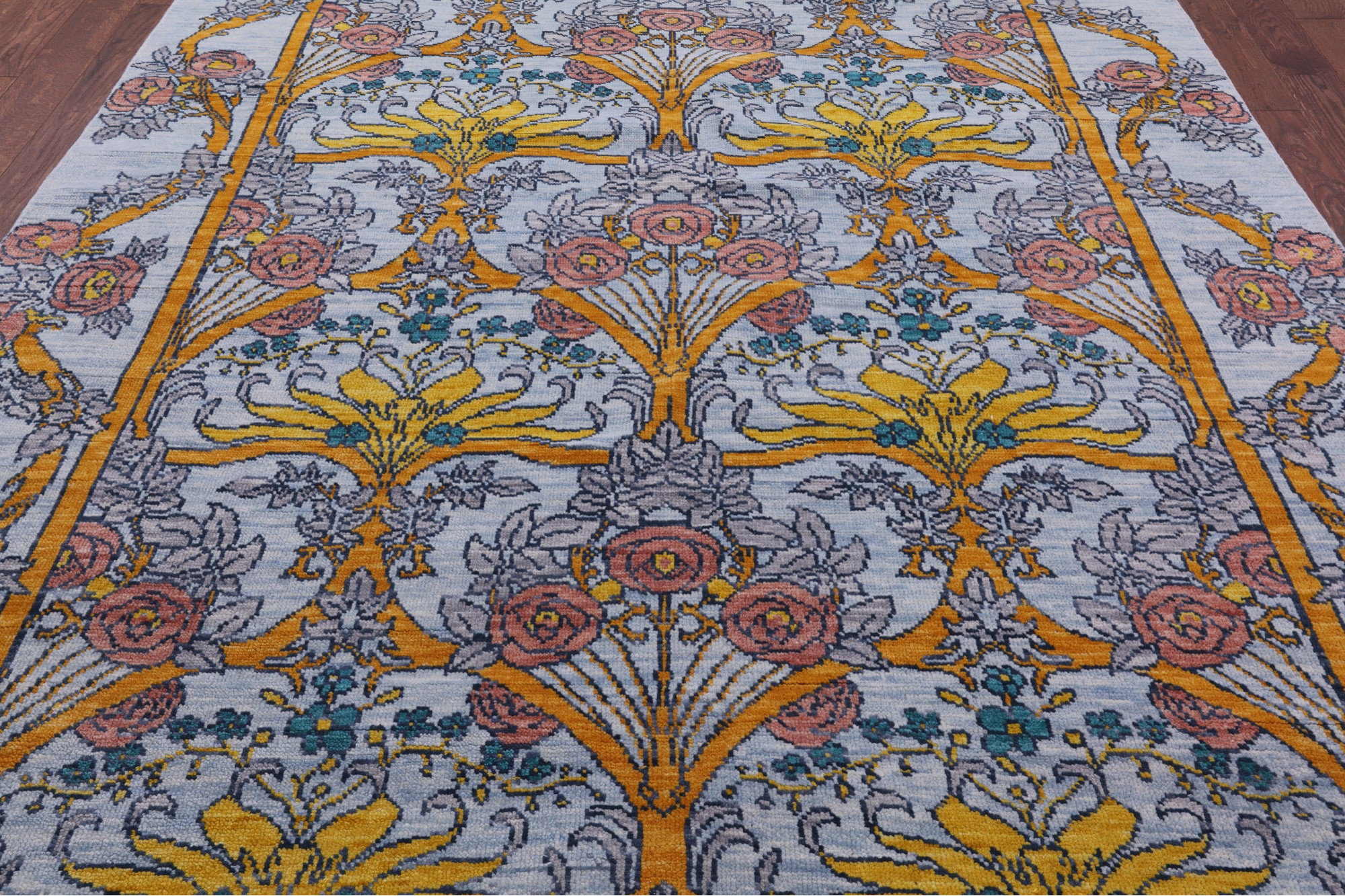 William Morris Handmade Wool Rug 8' 1" X 10' 2" - Q20012, 8' 1" X 10' 2 ...