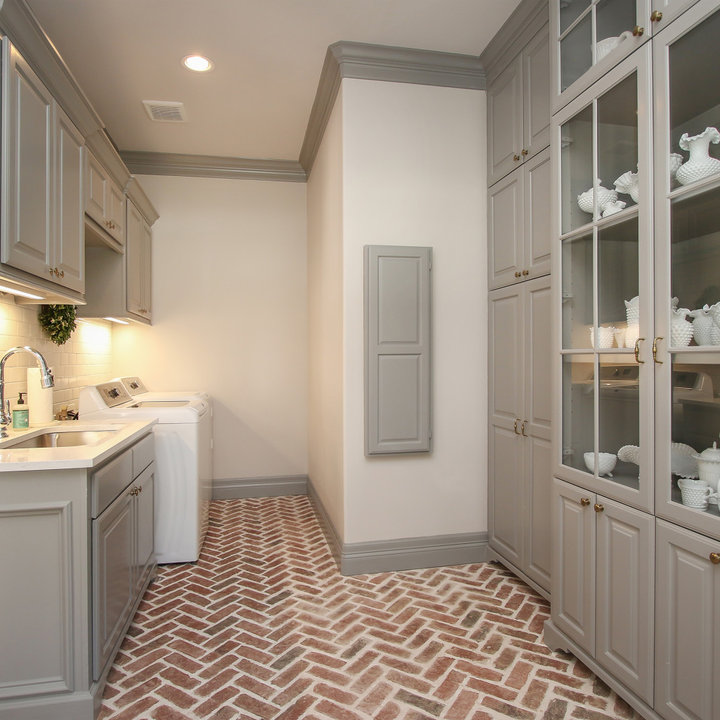 75 Beautiful Laundry Room with Subway Tile Splashback Ideas & Designs ...