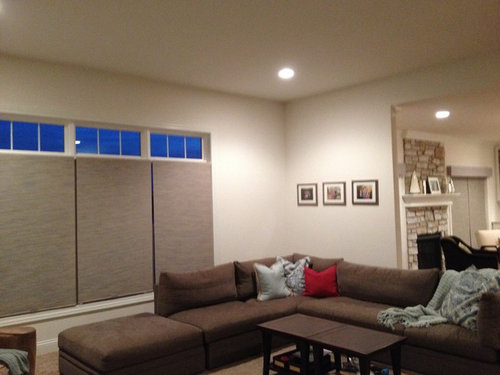 Window treatments in family room