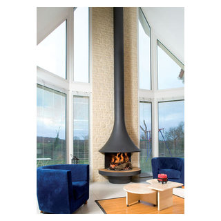 les cheminées murales design - Modern - Lyon - by ECM CHEMINEES | Houzz