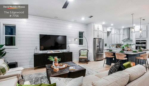 horizontal paneling- accent wall?