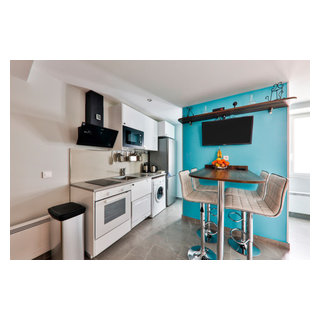 Rénovation petite maisonette - Mediterranean - Kitchen - Paris - by AT ...
