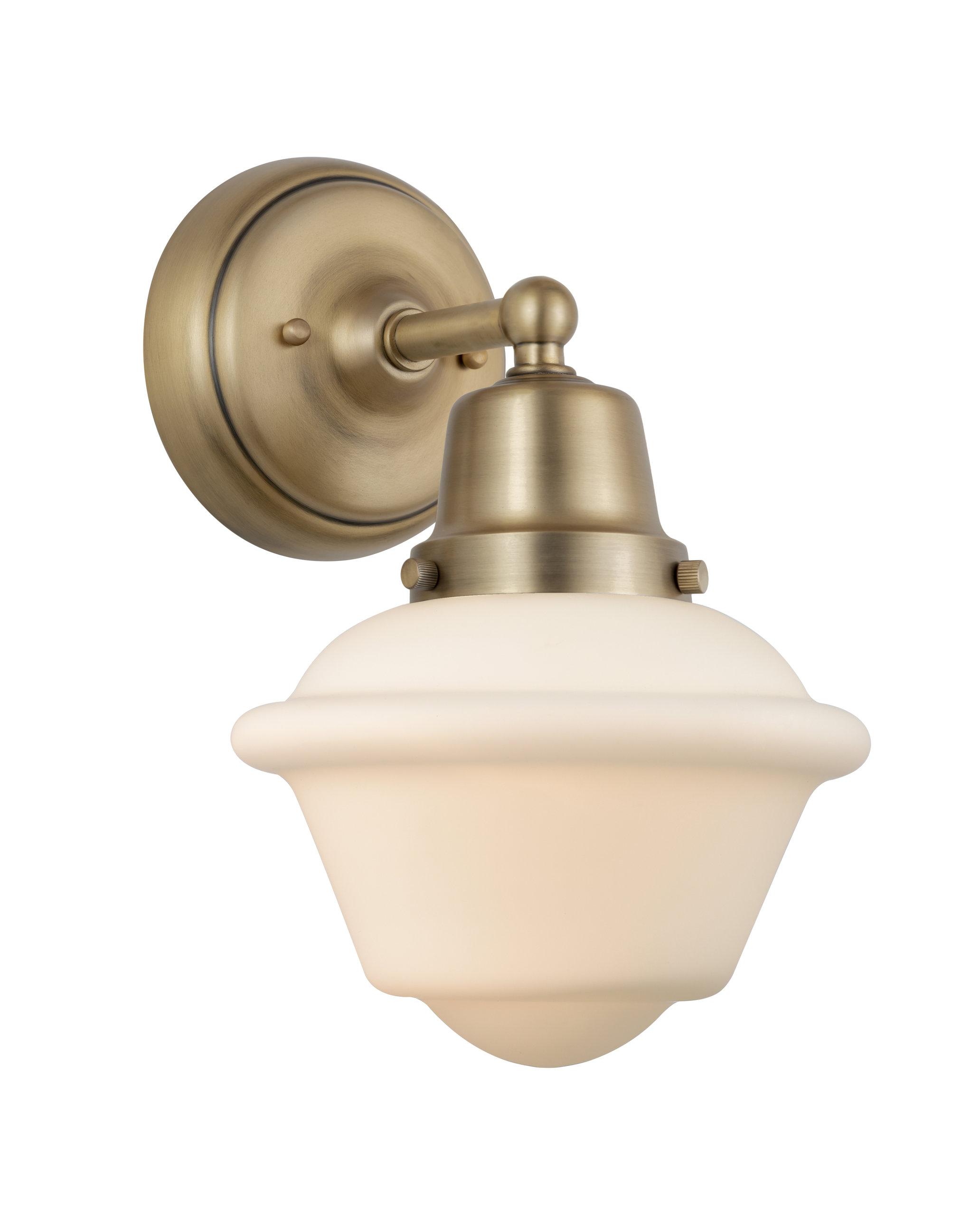 Innovations 623-1W-BB-G531 Oxford 1 Light 12" Sconce, Brushed Brass ...