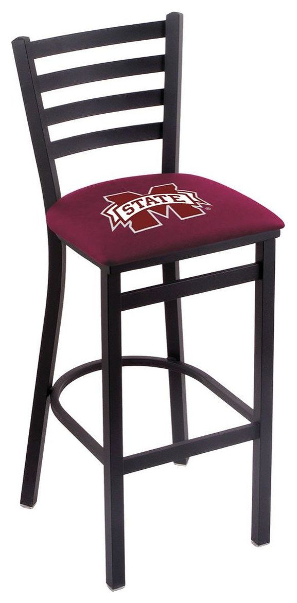Holland L004 Mississippi State 30" Stationary Bar Stool - Black ...