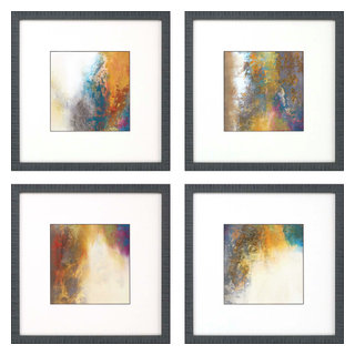 Topaz Artwork, 4-Piece Set - Contemporary - Prints And Posters - by ...