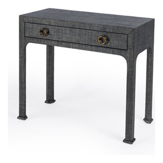 Chatham Raffia 1-Drawer Console Table - Tropical - Console Tables - by ...