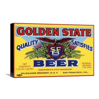 Golden State Beer, 22"x15" - Traditional - Prints And Posters - by ...