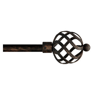 3/4" Curtain Rod - French Country - Curtain Rods - by Trademark Global ...