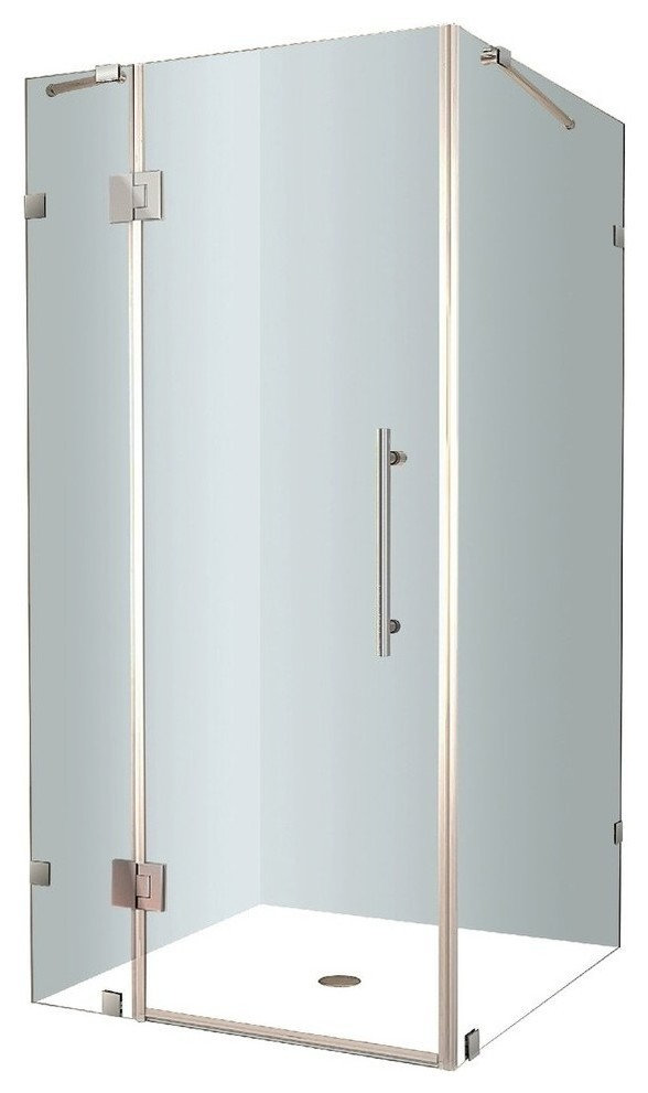 Aston Avalux Frameless Shower Enclosure, Chrome, 32"x30"x72 ...