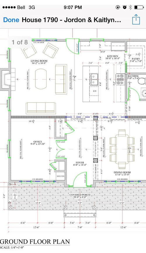 Direction of hardwood flooring