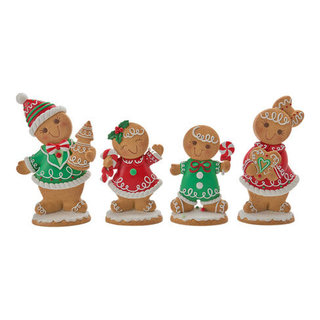 Christmas Sprinkles Set Of 4 Assortment Gingerbread Cookie Family ...