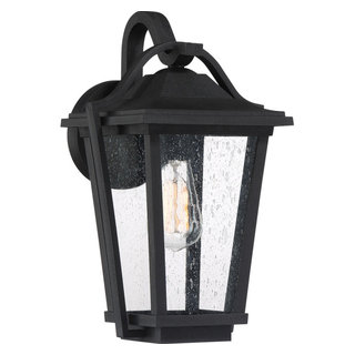 Darius 1-Light Outdoor Lantern, Earth Black - Traditional - Outdoor ...