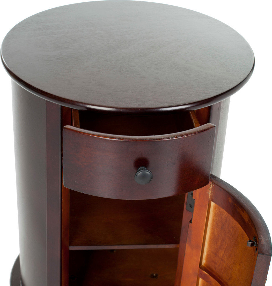 Tabitha Oval Cabinet - Transitional - Side Tables And End Tables - by ...