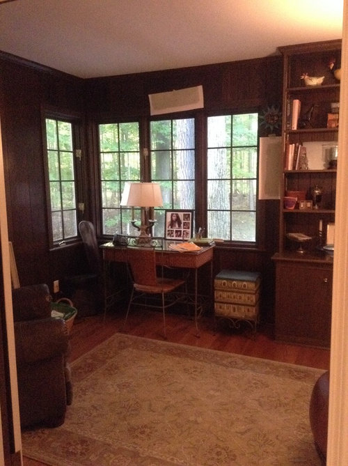 Paneled library - ? Paint it | Houzz Forum