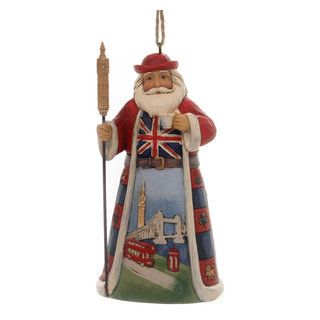 Jim Shore British Santa. Polyresin England Ornament 6001509, 4.5 In H X ...