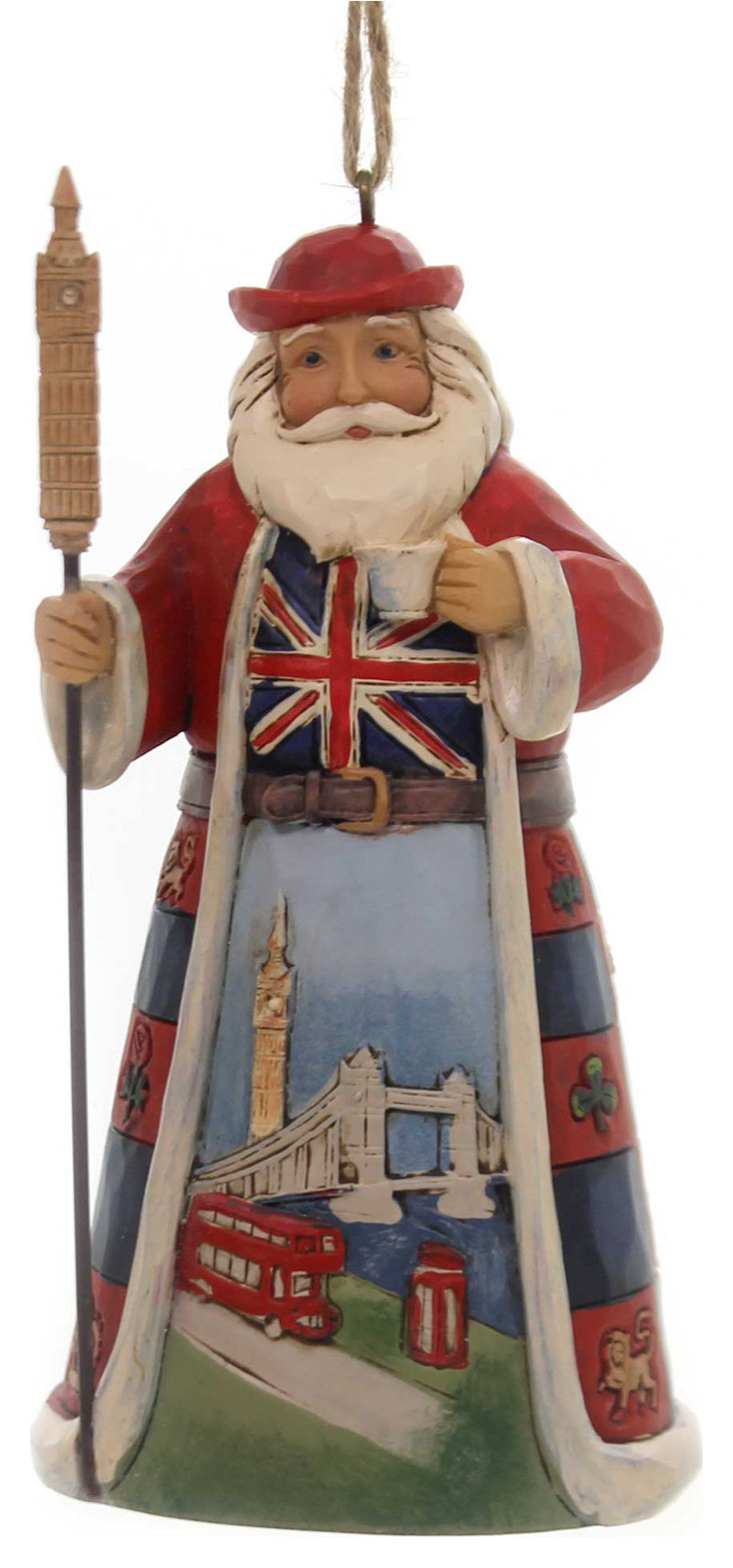 Jim Shore British Santa. Polyresin England Ornament 6001509, 4.5 In H X ...