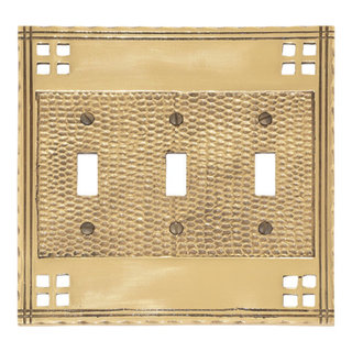 Arts And Crafts Triple Switch - Craftsman - Switch Plates And Outlet ...