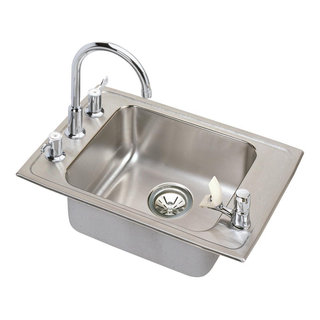 DRKAD251755C Lustertone Classic Stainless Steel 25" x 17" Classroom ADA ...