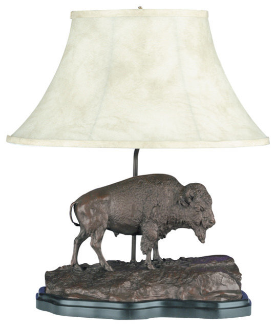 Buffalo Lamp - Southwestern - Table Lamps - by Lodgeandcabins | Houzz