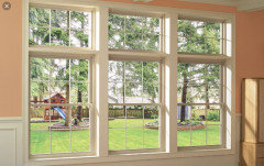 Help! I want white trim but I have beige/almond vinyl casement window