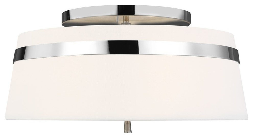 AH Alexa Hampton Cordtlandt 3-Light Large Semi-Flush Mount, Plshd ...
