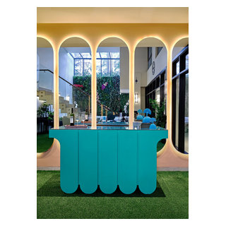 Anand Niketan family home - Contemporary - Home Bar - Delhi - by Ekta ...