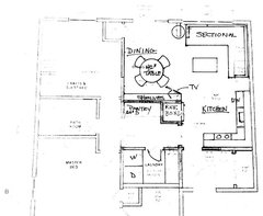 How can I fit a kitchen, dining and living room in a 16' x 16' space??