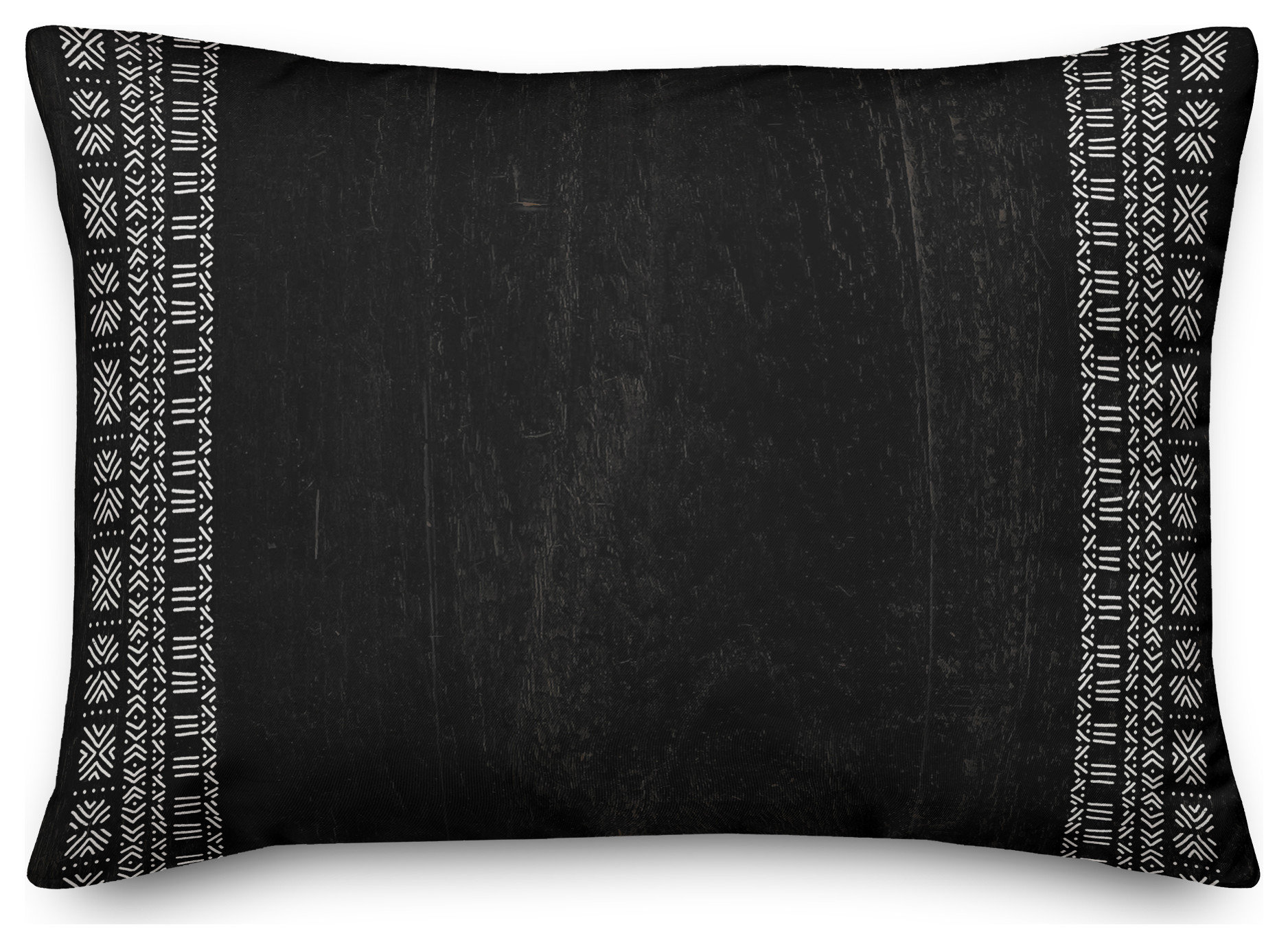 Mud Cloth Border 14x20 Throw Pillow, 20x14 - Contemporary - Decorative ...