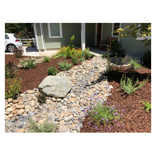 Mountain View Low Water Pollinator Garden - Rustic - Landscape - San ...