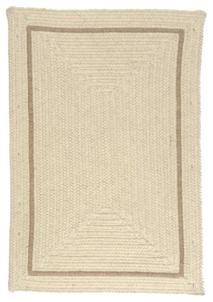 Shear Natural Rug, Canvas, 4'x4' - Farmhouse - Area Rugs - by ...