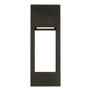 Testa Large LED Outdoor Wall Lantern, Antique Bronze - Modern - Outdoor ...