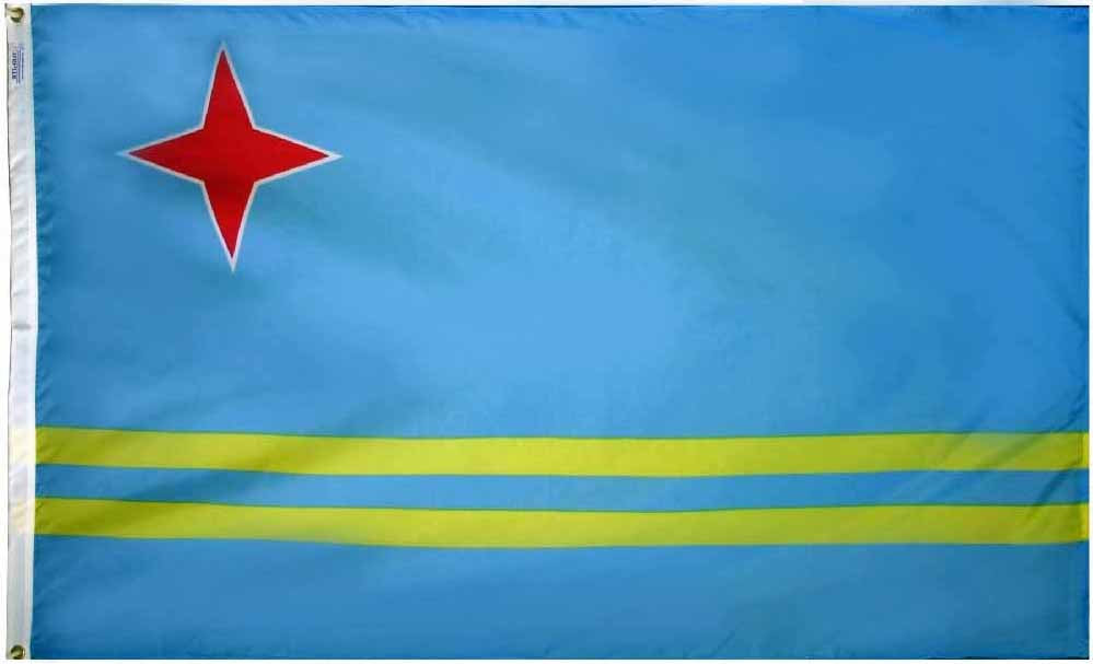 Aruba, 4'x6' Nylon Flag - Traditional - Flags And Flagpoles - by FlagLine | Houzz