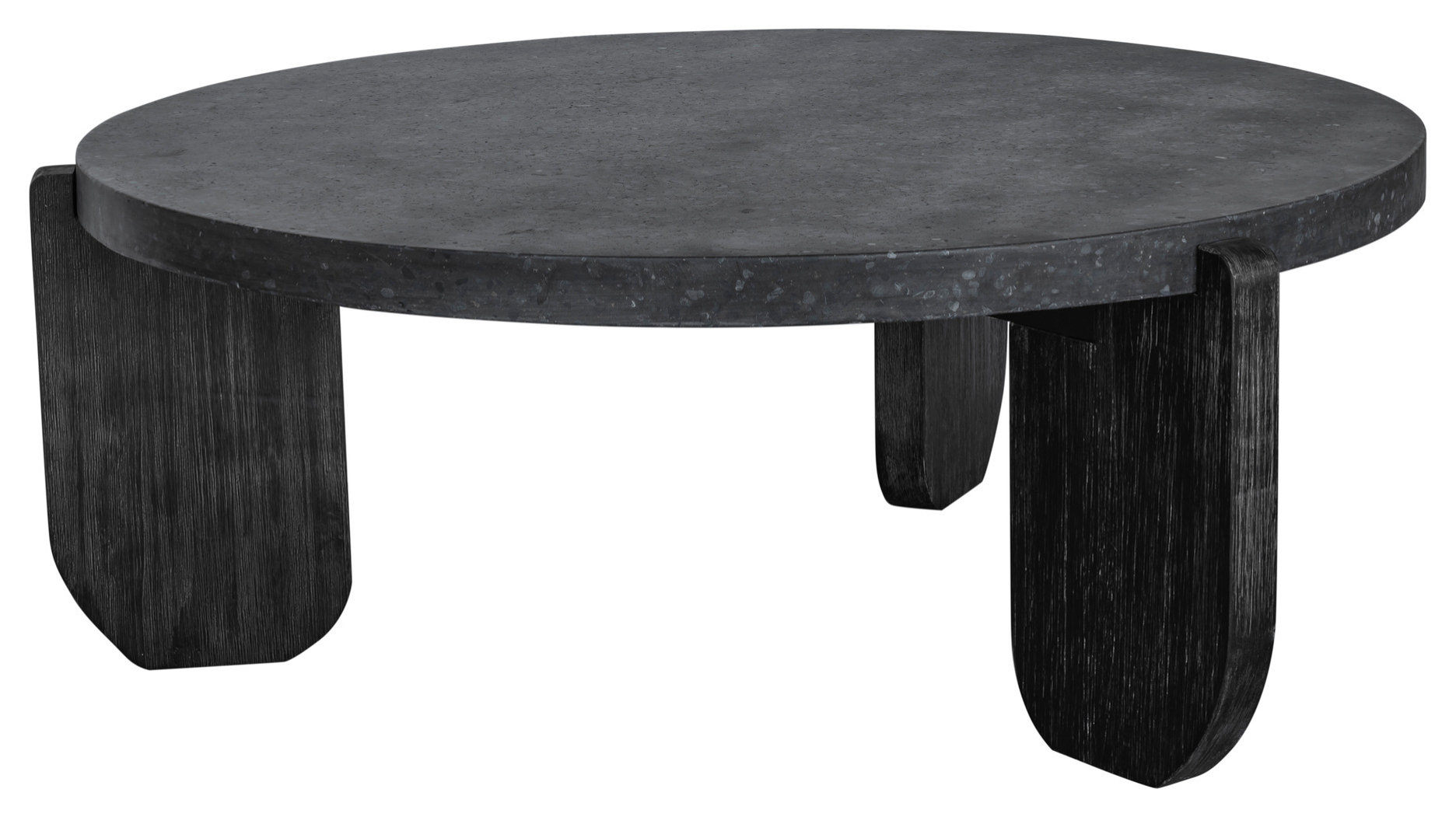 Wunder Black Concrete Top Coffee Table - Industrial - Coffee Tables ...